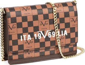 19V69 Women Handbag LEANDRA Taupe-Grey-Dark Brown GOLD