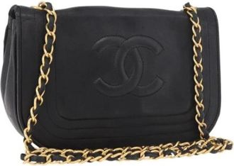 Chanel Sac bandouli&egrave;re vintage doccasion - Femme - Pre-owned - Noir - Taille: ONE Size