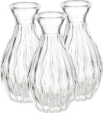 Holibanna 3 Stück Teiliges Aromatherapie Glasflaschen Transparent Große Öffnung Dekorative Duftöl Behälter Wiederverwendbar rutschfest Aromatherapie Gefäße für 