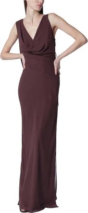 Andamane Femme, Robes, Violet, Taille: 38 FR Minerva Strappy Openback Maxi Dress