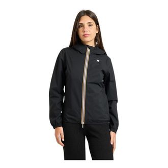 K-Way Femme, Vestes, Noir, Taille: 44 FR Veste Courte en Tissu Technique Stretch