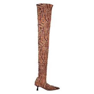 Amy Crookes Overknee-Stiefel - - Shoes - Damen - Braun - 37 EU