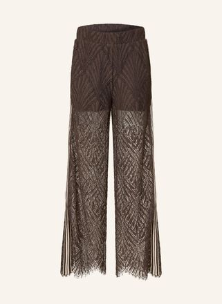 Co'Couture Cocouture Marlenehose Aus Spitze braun