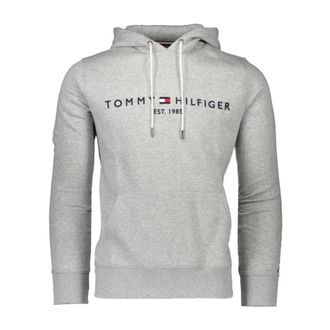 Tommy Hilfiger Embroidered Tommy Logo Hoodie - - Sweatshirts & Hoodies - Herren - Grau - S