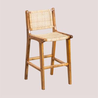 Sklum Sklum - Tabouret haut 60 cm en bois de teck Catua