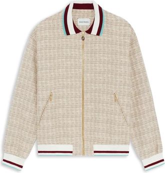 Dr&ocirc;le de Monsieur Homme, Vestes, Beige, Taille: L Trackjacket Tweed