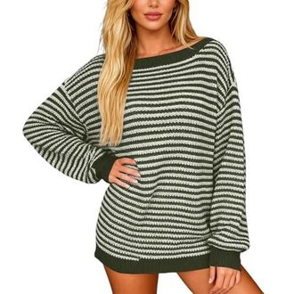 Generic Pull Femme Chic Et Elegant Sweaters Pulls Grande Haut Taille Long Femmes Mode WomenS Laine Pulls, Gilets Et Sweats Blanc Fashion V&ecirc;tements Oversize Hi