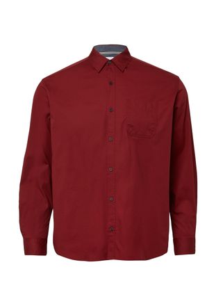 s.Oliver Regular Fit: Gemustertes Hemd mit Kentkragen