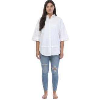 Ted Baker Orlanda Hemd f&uuml;r Damen, &Uuml;bergro&szlig;, 3/4 &Auml;rmel (Wei&szlig;)