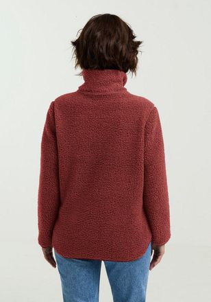 Jack Wolfskin Fleecejacke HIGH CURL JKT W mit durchgehendem Rei&szlig;verschluss, aus Sherpa Fleece, atmungsaktiv