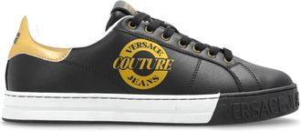 Versace Jeans Couture Homme, Chaussures, Noir, Taille: 41 EU Chaussures de sport avec logo imprim&eacute;