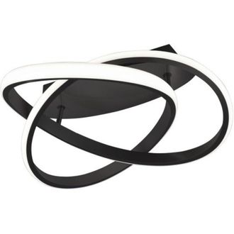 Reality Reality Leuchten - Plafonnier led salle &agrave; manger anneau design spot lampe interrupteur dimmer noir Reality R62051132