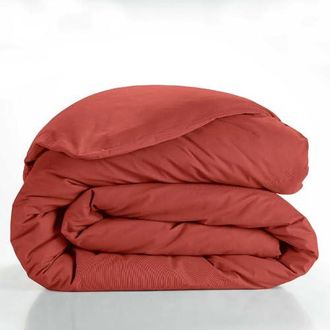 Douceur d'Int&eacute;rieur Bettbezug (240 x 220 cm), Lina Terracotta, 100% Baumwolle