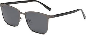 Generic Lunettes de soleil tendance polarisées en métal pour hommes et femmes pour la conduite en plein air lunettes de soleil (couleur : A, taille : moyen) 2