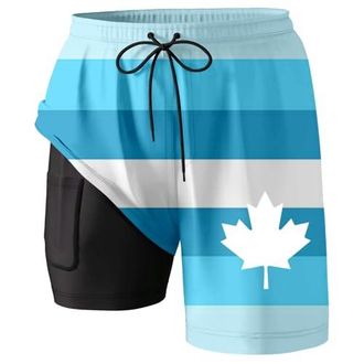 Generic Maillot de bain d&eacute;t&eacute; &agrave; manches courtes pour homme avec imprim&eacute; animal Capybara Mental State, bleu ciel, XXL