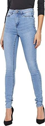 Noisy May Nmcallie Hw Skinny Jeans Vi059lb Noos, Bleu (Blau Light Blue Denim), 27 W/32 L Femme