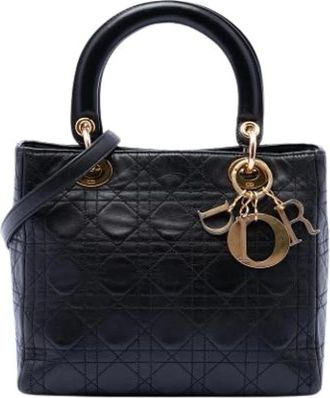 Dior Sac &agrave; main Lady Pre-owned - Femme - Pre-owned - Noir - Taille: ONE Size