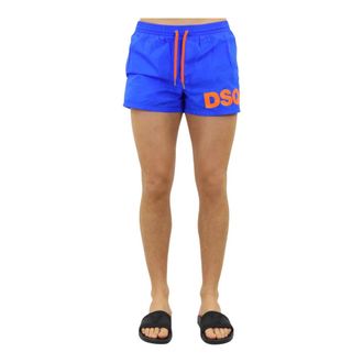 Dsquared2 Logo Midi - Homme - Maillots de bain - Bleu - Taille: S
