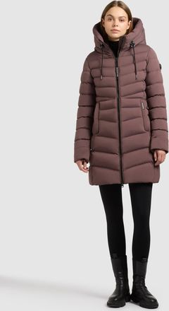 Khujo Steppmantel KHUJO TUHANI5, Damen, Gr. XXL, orchid lila, 100% Polyester, unifarben, eingesetzt elastischer Bund mit Windstopper, Mäntel, Topseller