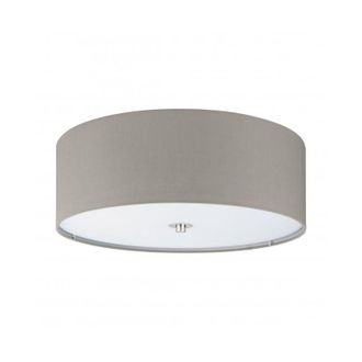 Eglo Plafonnier ovale 47,5xH19,5 cm en m&eacute;tal et tissu - Eglo Pasteri