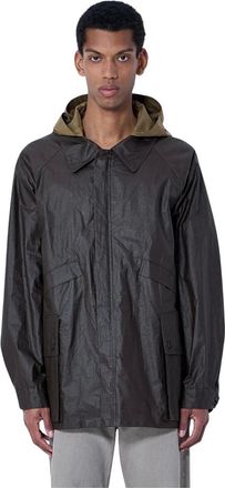 Christophe Lemaire Homme, Vestes, Brun, Taille: M Veste Cir&eacute;e &agrave; Capuche
