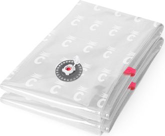 Compactor 2er-Set Vakuumbeutel Gr&ouml;&szlig;e XL 130x80 cm - F&uuml;r Bettdecken, Kissen, Kleidung - Luftdicht, platzsparend mit Staubsauger - Ideal f&uuml;r Schrank, Kleiderschra