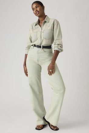 Levi's Jean Ribcage Wide Leg - Femme - Bleu / De Oro - 23X30