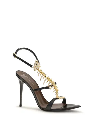 Giuseppe Zanotti Womens Slim Sandals 005 Calf Leather Bos Taurus