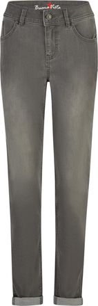 Buena Vista Damen Jeans Malibu Zip High (DE/NL/SE/PL, Alphanumerisch, XL, Regular, Regular, grey denim)