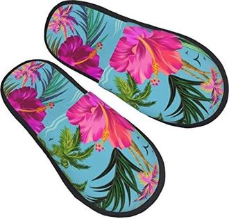 Generic Bonjour Hawa&iuml; Fleur Homme Femme Chaussures De Maison Confortable Slippers Antid&eacute;rapantes Pantoufles Pour Ext&eacute;rieur Automne Int&eacute;rieur L