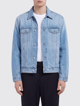 Maison Margiela Surchemise courte en denim d&eacute;lav&eacute;