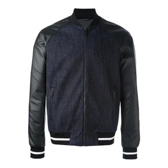 Emporio Armani Blouson-Jacke mit Kontrast-Rei&szlig;verschluss - - Jackets - Herren - Blau - XL