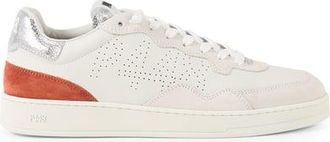 P448 Baskets Vert en cuir