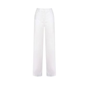 Dondup Femme, Pantalons, Blanc, Taille: W29 Straight Pantalons