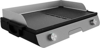 Cecotec Cecotec - Barbecue &eacute;lectrique 3000 W - Surface de cuisson mixte 300x500 mm - Rev&ecirc;tement antiadh&eacute;sif - Thermostat r&eacute;glable - Bac &agrave; graisse amovible