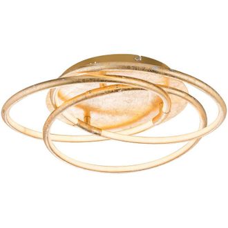 Globo Lighting Plafonnier - Barna - or - aluminium - &oslash; 50cm - led - - Globo