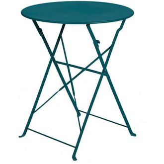 Ozalide Ozalide - Table de jardin pliante - 2 places - bleu canard - capri