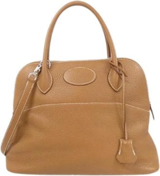 Herm&egrave;s Sac Bolide 31cm Clemence Pre-owned - Femme - Pre-owned - Brun - Taille: ONE Size