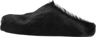 Marni Slipper & Pantoletten - Black Calf Hair Fussbett Sabot - Gr. 36,5 (EU) - in Schwarz - für Damen