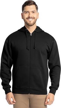 Fruit Of The Loom Sweat à Capuche en Polaire Eversoft pour Homme évacuant lhumidité et Respirant, avec Fermeture éclair intégrale, X-Large