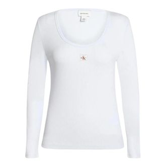 Calvin Klein Jeans Kurzarm-T-Shirt - - Tops - Damen - Wei&szlig; - XS