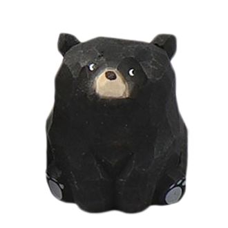 Generic Holzbärenstatue | Holzschnitzfigur Bär für den Schreibtisch | Freistehende Tischornamente zum Sammeln, Miniatur für drinnen und draußen, für Couchtisc