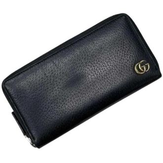 Gucci Portefeuille long (bi-pli) Pre-owned - Femme - Pre-owned - Noir - Taille: ONE Size