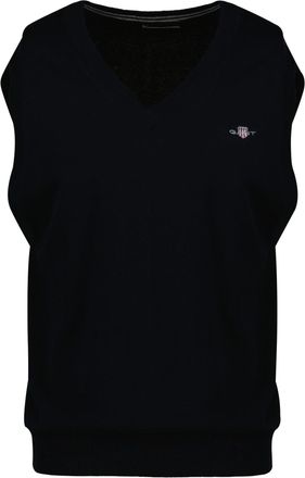 GANT Herren Classic Cotton Vest Pullunder, Evening Blue, XXL