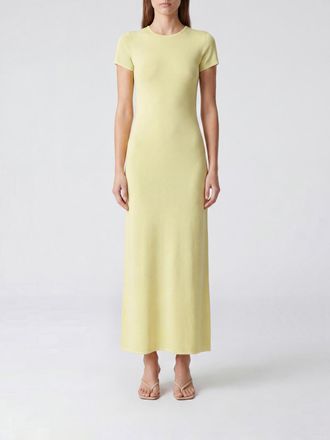 Jacquemus Robe fourreau midi en cr&ecirc;pe &agrave; manches courtes