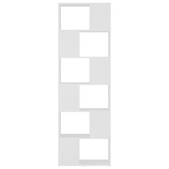 Generic Offene B&uuml;cherregale, Freistehend, Platzsparendes Aufbewahrungsregal aus Holzwerkstoff f&uuml;r B&uuml;cher, Dekoration und Medien (Wei&szlig;)