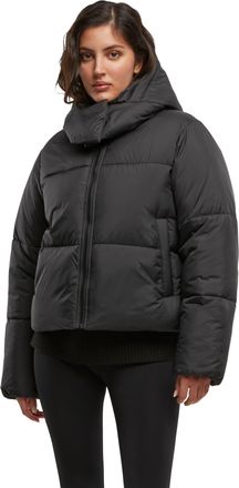 Urban Classics Damen Winterjacke Ladies Hooded Puffer Jacket, warme Steppjacke mit Kapuze und hohem Kragen, Größen XS - XL