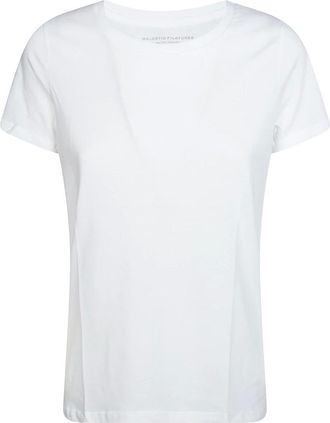 Majestic Filatures Femme, Tops, Blanc, Taille: 38 FR T-shirt Polly