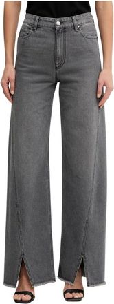 Simona Corsellini Jean Droit - Femme - Jeans - Gris - Taille: 44 FR