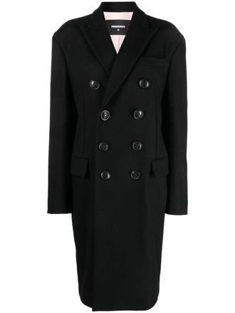 Dsquared2 manteau à boutonnière croisée - Noir